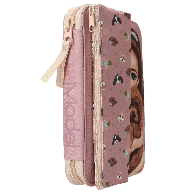 Depesche TOPModel Duo Federtasche 'Kitty & Doggy' | Gefüllt mit Stiften ...