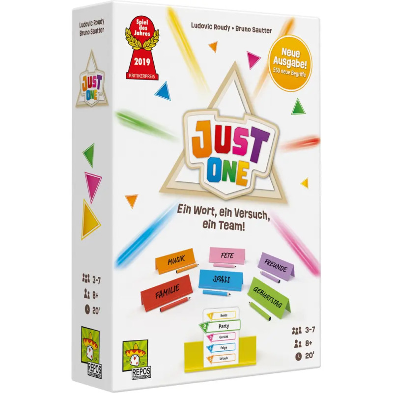 Asmodee Just One Refresh – Kooperatives Partyspiel, Spiel des Jahres 2019