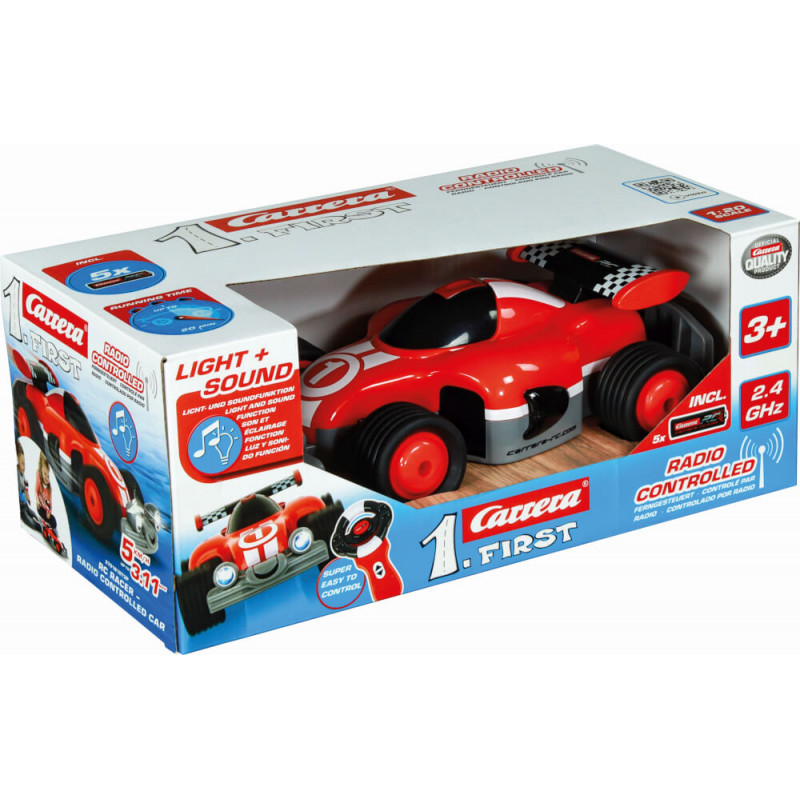 Carrera FIRST RC Racer Ferngesteuertes Auto Rot für Kinder ab 3 Jahren ...